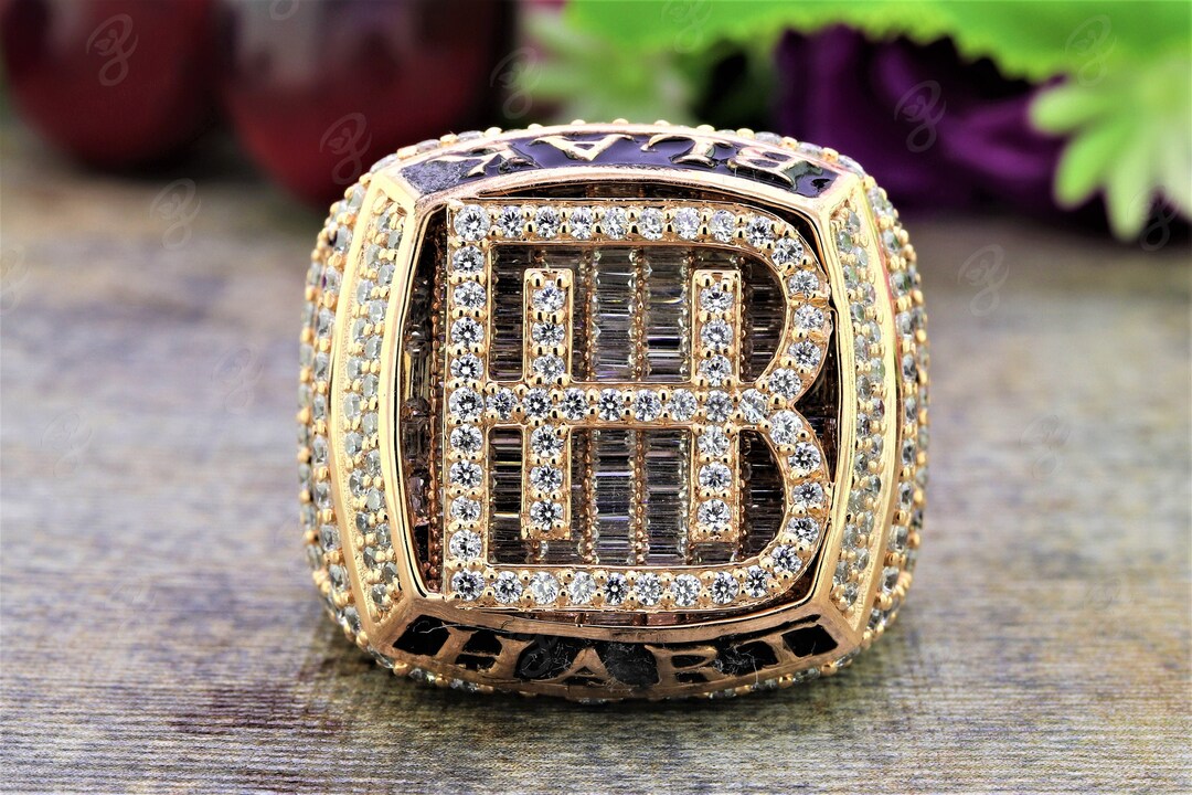Championship Ring Hip Hop Customize Trendy Design Silver Ring Brand ...