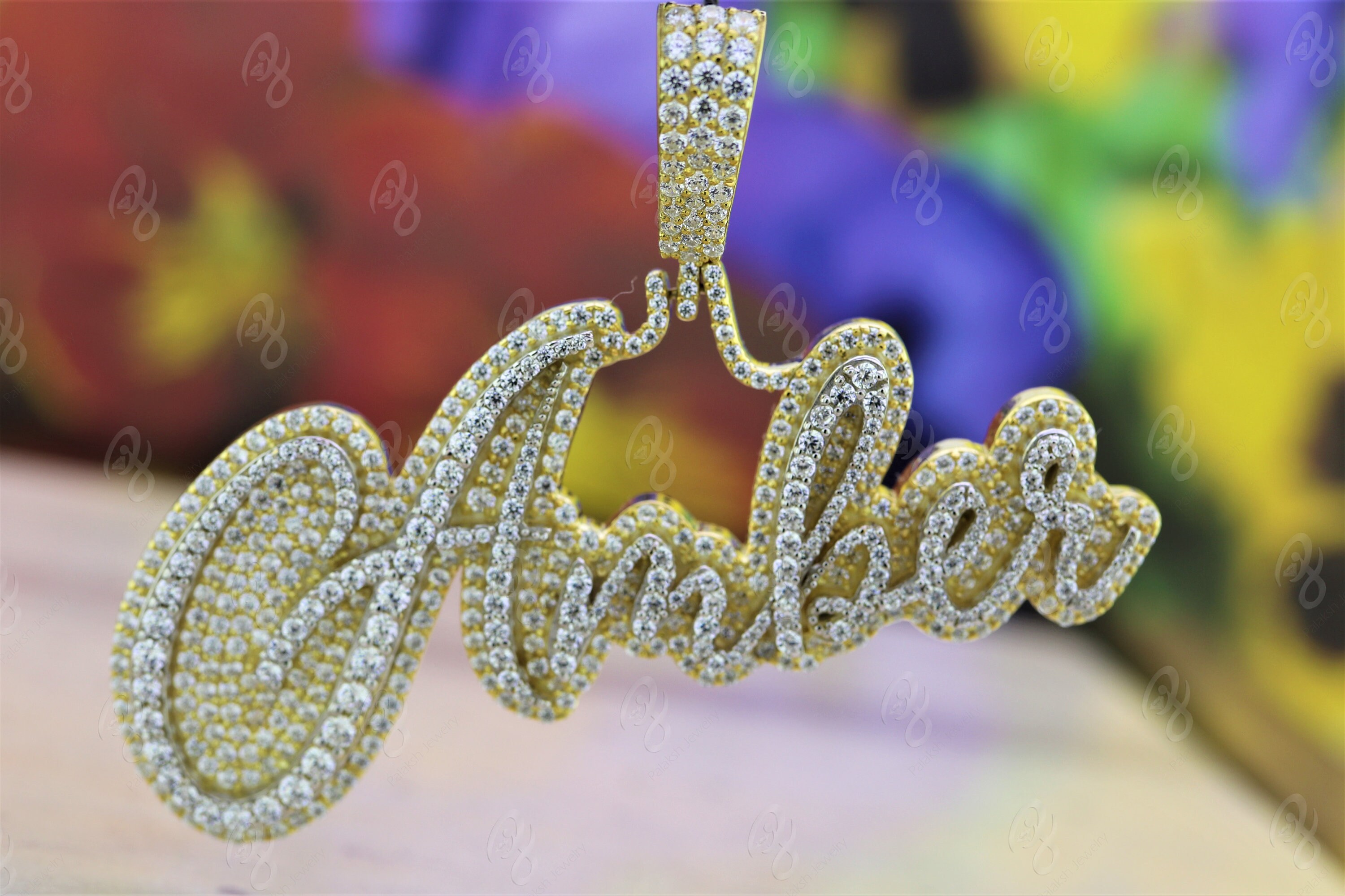 Personalized Name Iced Out Custom Hip Hop Pendanttwo Tone - Etsy