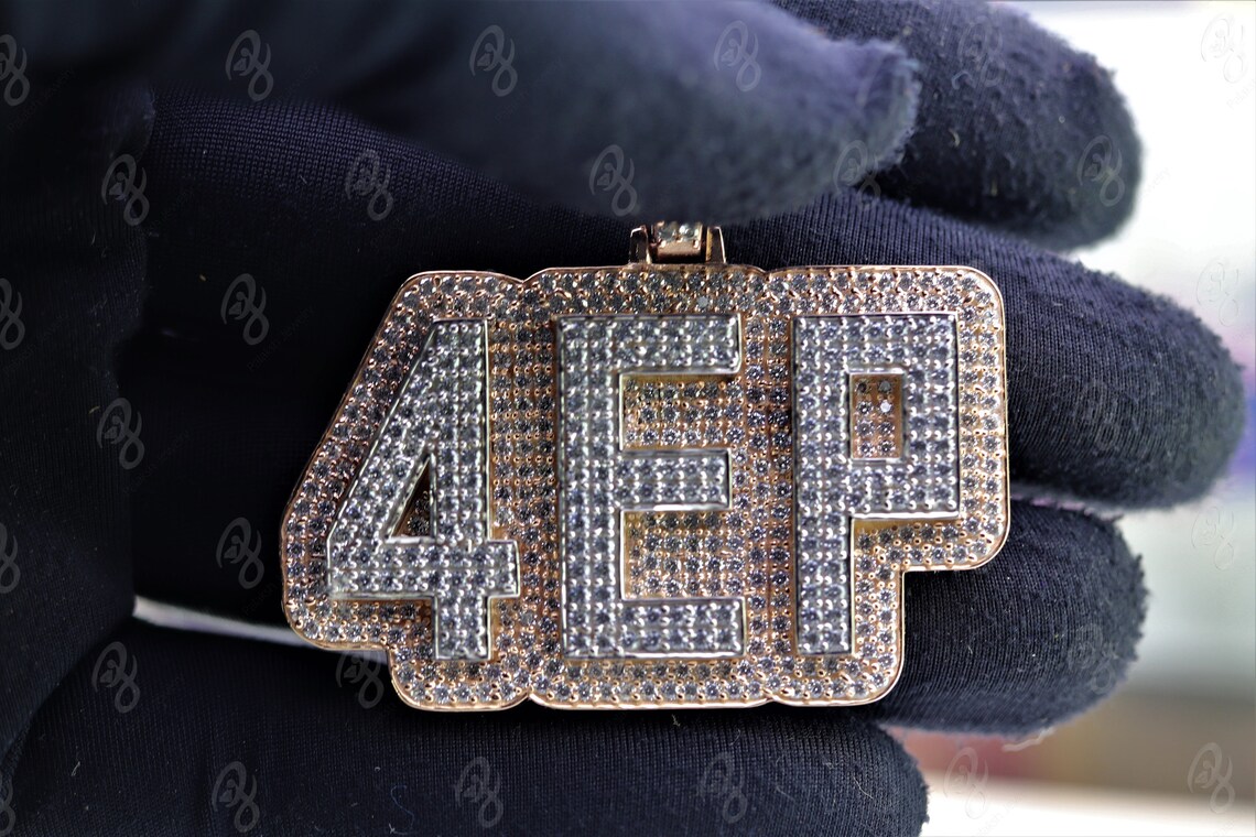 4EP Gold Finish White and Rose Gold Two Tone Personalized | Etsy