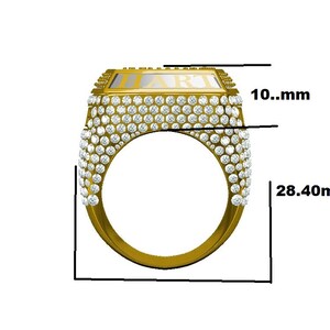 Championship Ring Hip Hop Customize Trendy Design Silver Ring Brand ...