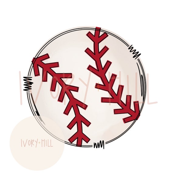 Baseball Printable Digital Design Download PNG Clipart for | Etsy
