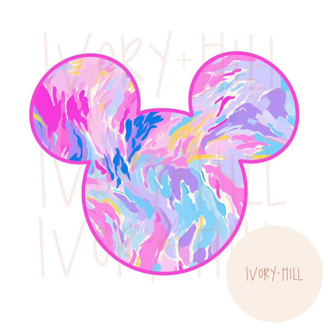 Preppy Pink Summer Mouse Png and Digital Design for Sublimation and ...