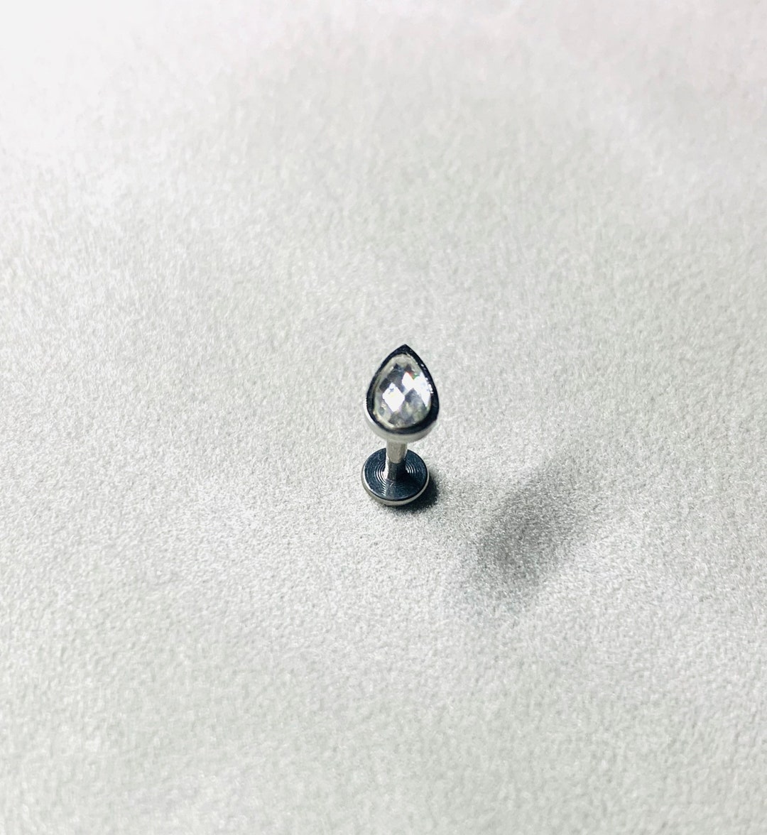 Crystal Tribal Boho DROP 16 g labret/oor, kraakbeen, helix, Daith ...