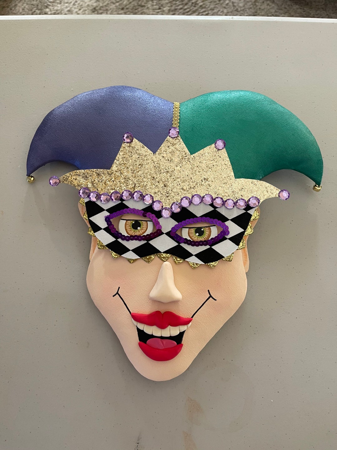 Mardi Gras Jessie the Jester - Etsy
