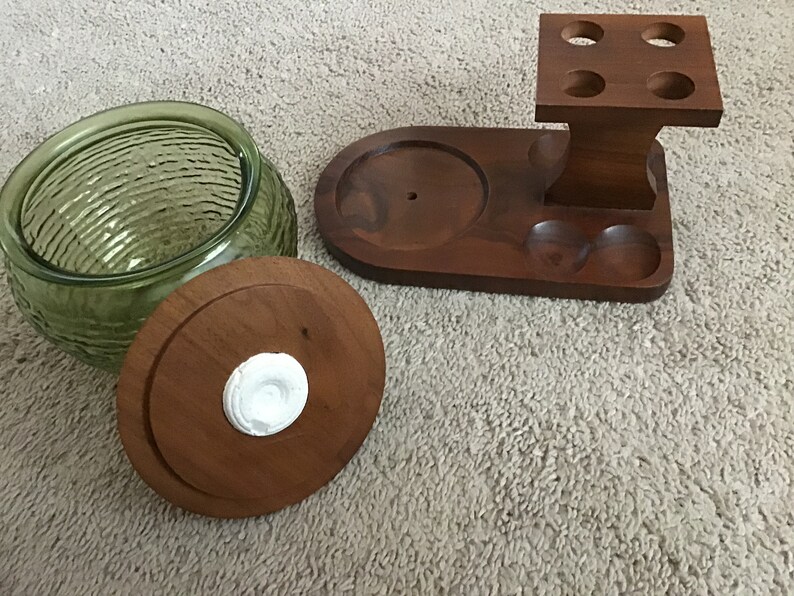 Vintage Tobacco Pipe Stand With Humidor - Etsy