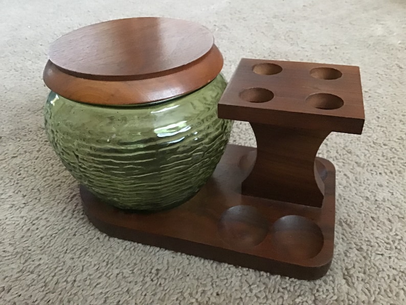 Vintage Tobacco Pipe Stand With Humidor - Etsy