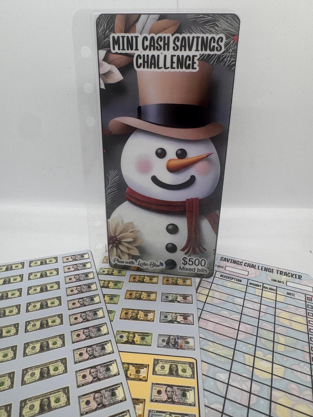 Snowman New 2026 A6/A5 Mini Cash Savings Challenge 500 Dollars - Etsy