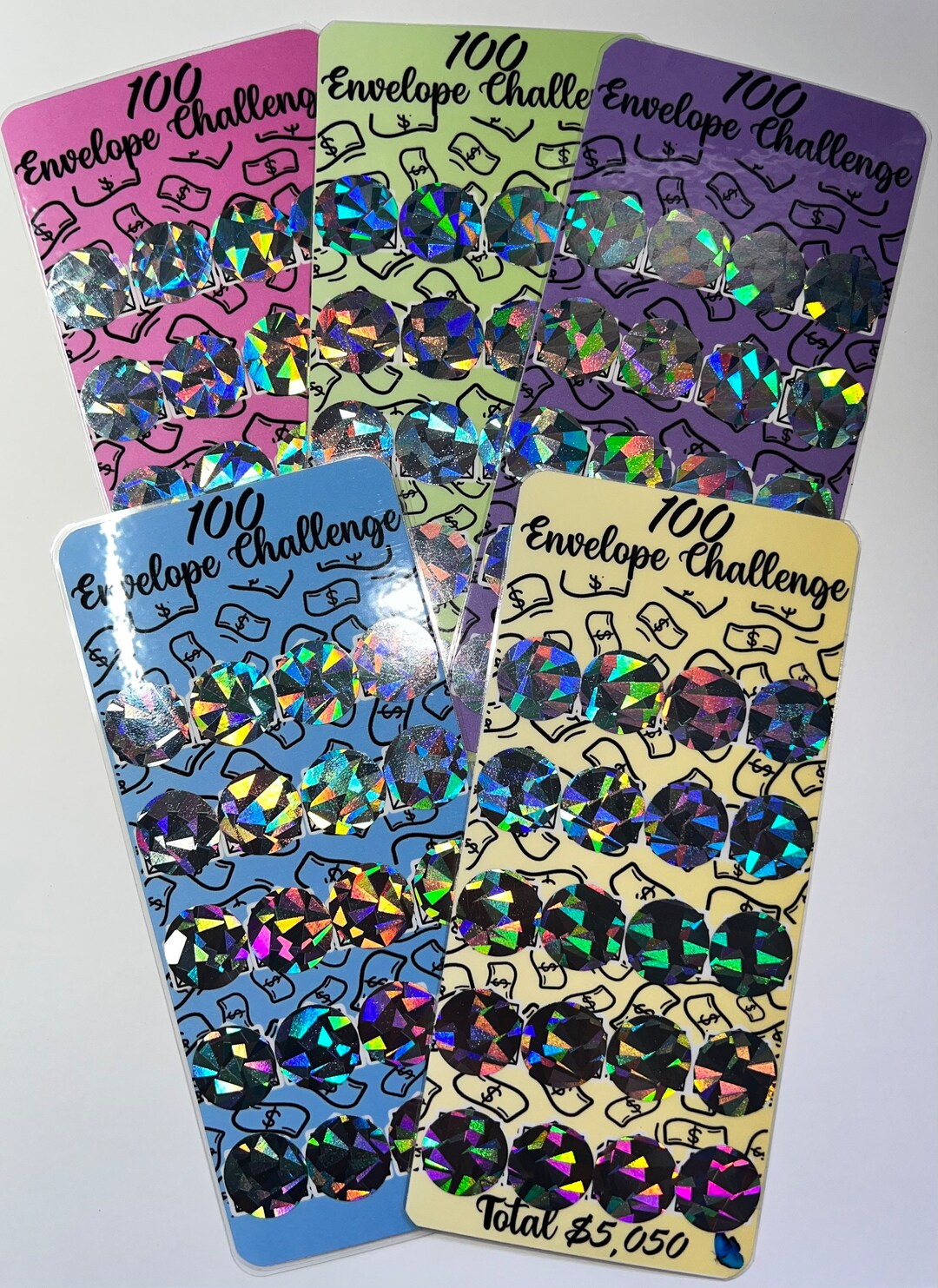 100 Envelope Scratch off Savings Challenge - Etsy