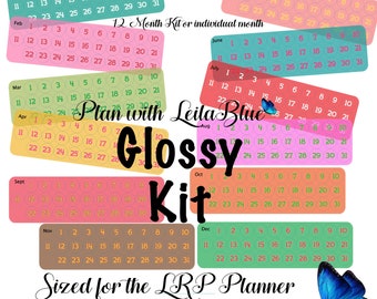 Live Rich Planner Calendar Numbers | Etsy