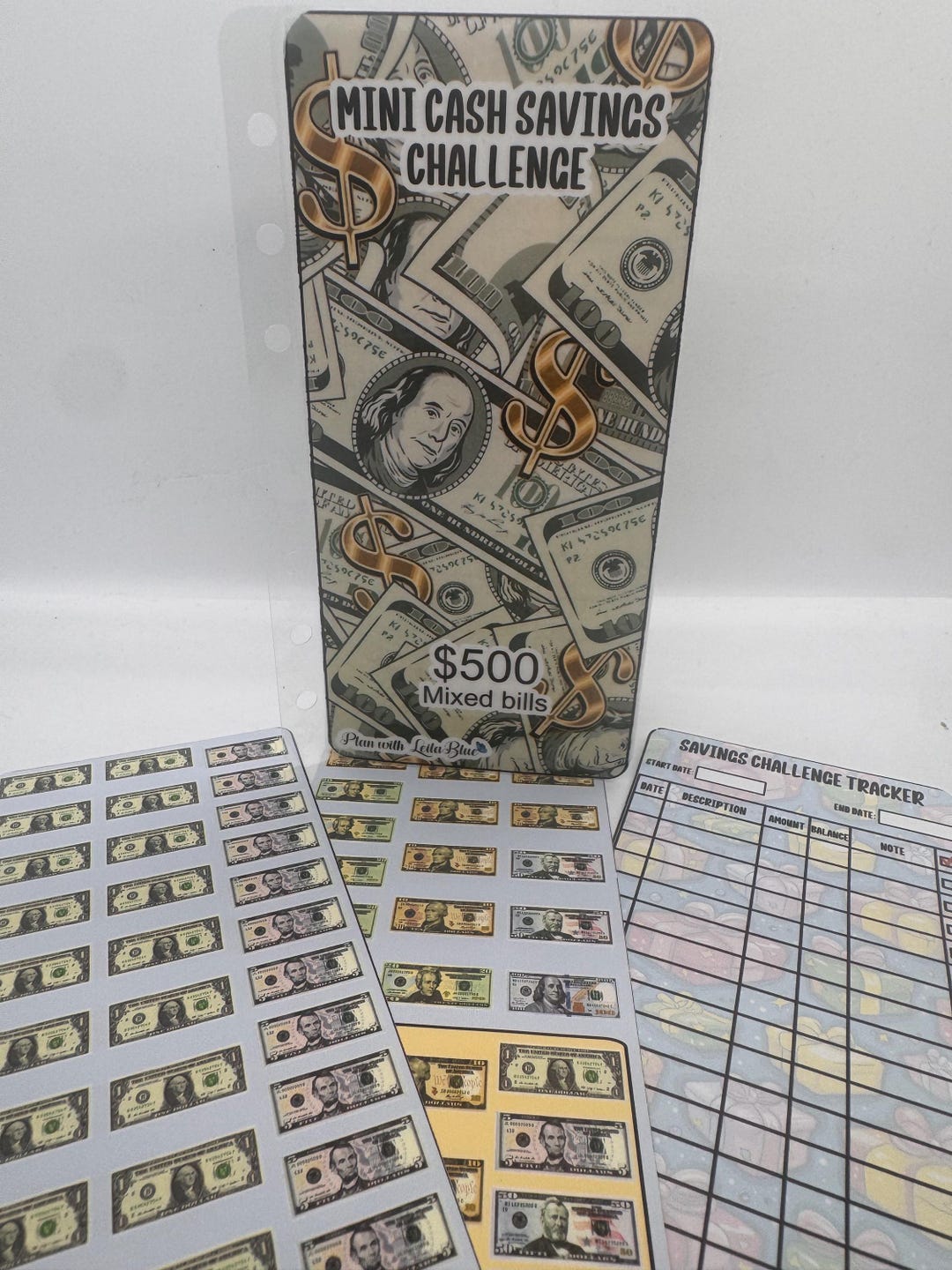 Golden Dollar ~ New 2026 A6/A5 Mini Cash Savings Challenge 500 Dollars ...