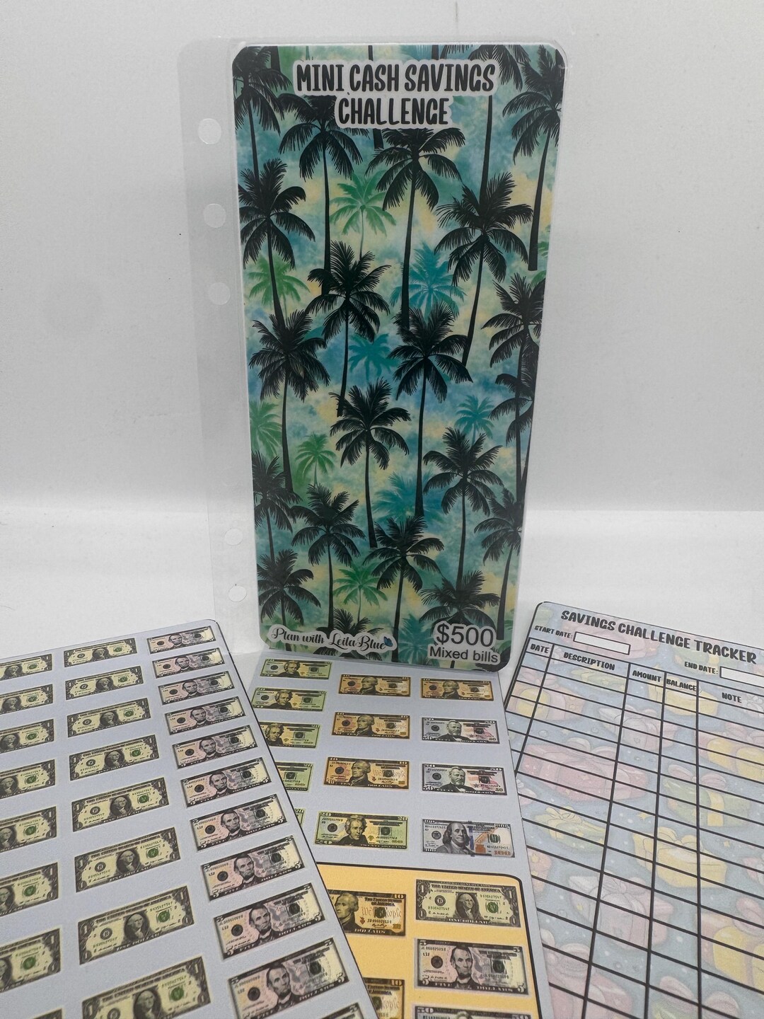 Palm Trees~ New 2026 A6/A5 Mini Cash Savings Challenge 500 Dollars - Etsy