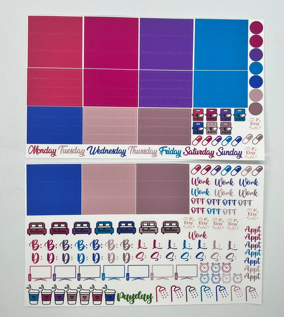 1 Week LRP Sticker Kit Deep Winter - Etsy