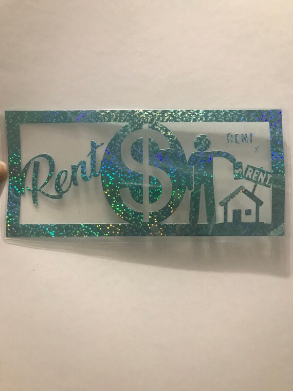 Cash Envelope rent Please Select Vinyl Choice | Etsy