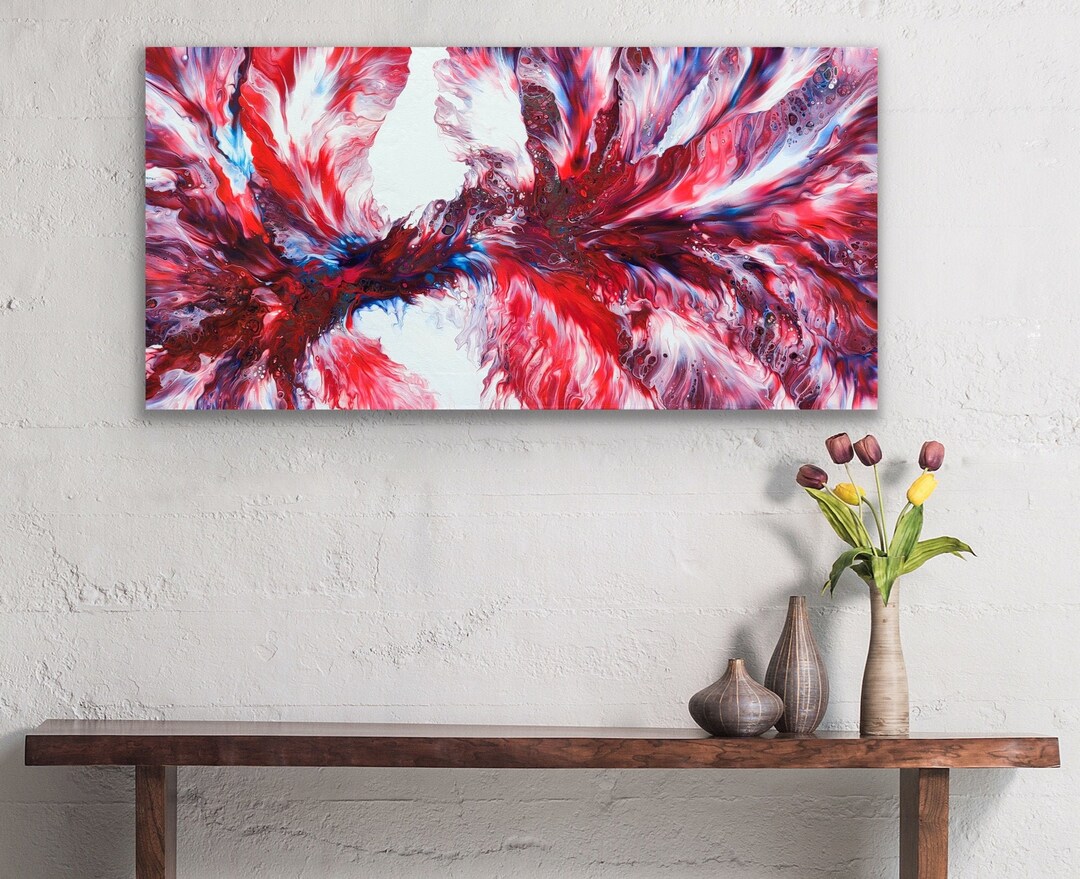 Dutch Pour Acrylic Painting, Abstract Art Original Canvas by Felicity ...
