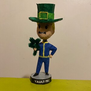 Fallout Vault Boy Bobblehead 3D Printed, Paint It Yourself - Etsy