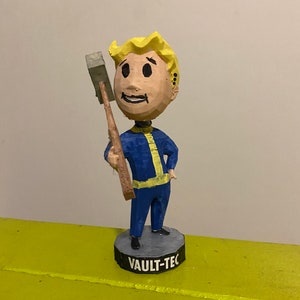 Fallout Vault Boy Bobblehead 3D Printed, Paint It Yourself - Etsy