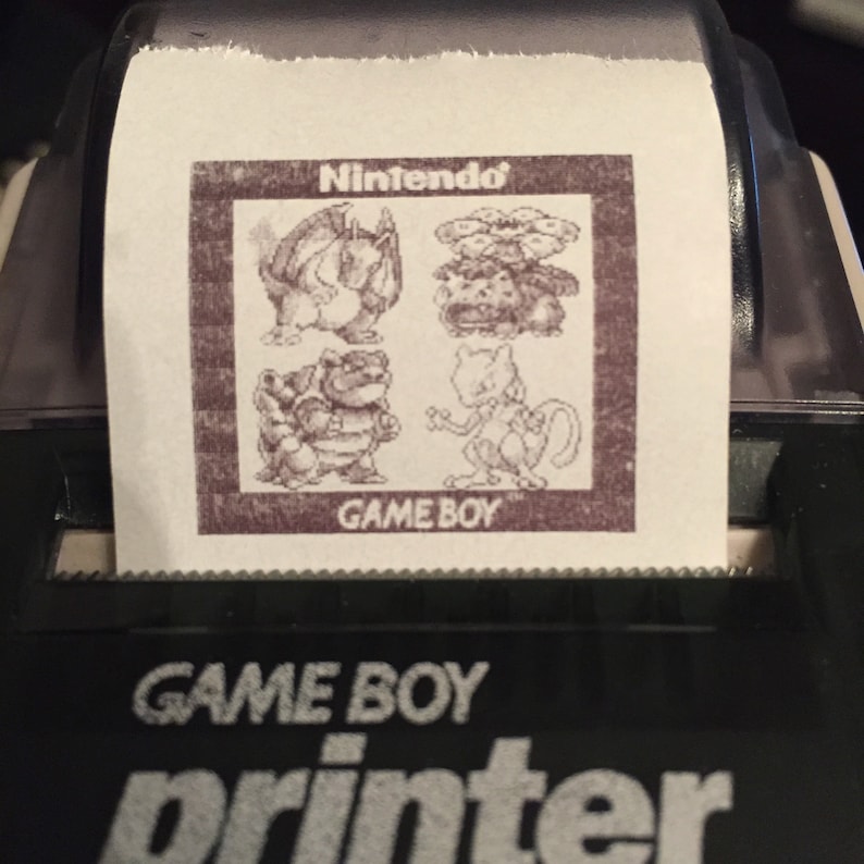 Printed Pokédex Profiles (1-67) & Diploma From Game Boy Printer ...