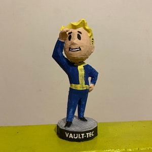 Fallout Vault Boy Bobblehead 3D Printed, Paint It Yourself - Etsy