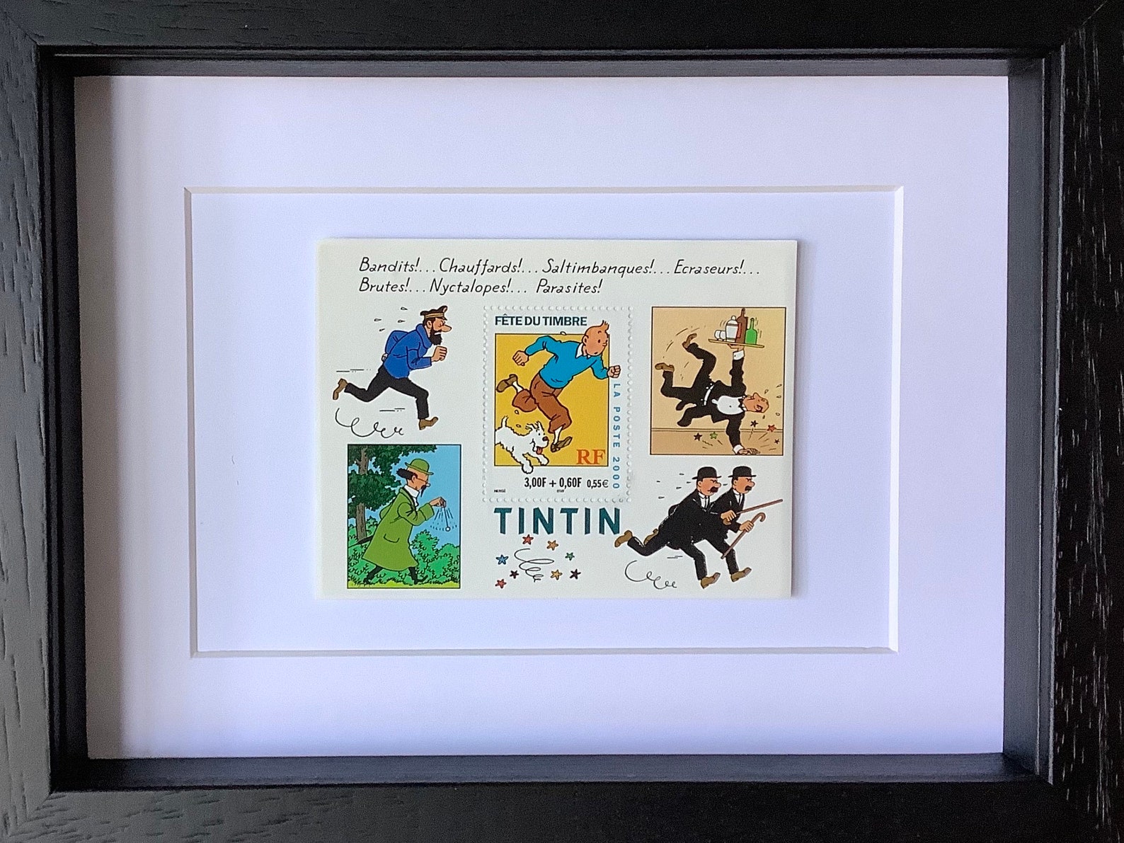 Tintin French Postage Stamp Sheet, Stamp Art, Tintin Fan Gift, Gifts ...