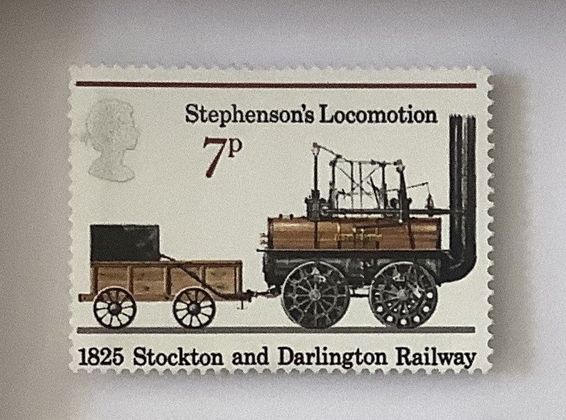 Railway Engine Royal Mail Stamps Steam Train Gift Framed - Etsy UK