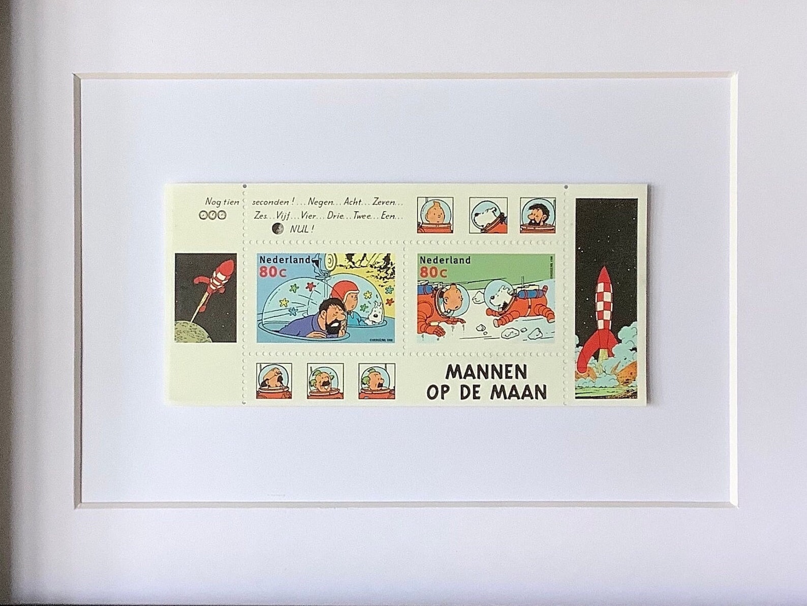 Tintin Netherlands Postage Stamp Sheet, Tintin Fan Gift, Gifts for Him ...