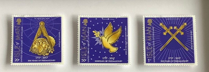 Freemasons Stamps 300 Years of Freemasonry Framed Stamps - Etsy