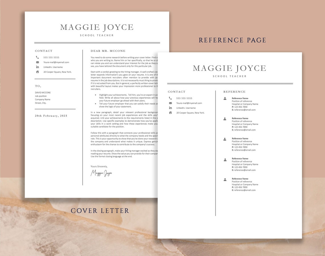 Teacher Resume Template, Primary Teacher CV, Education Resume ...
