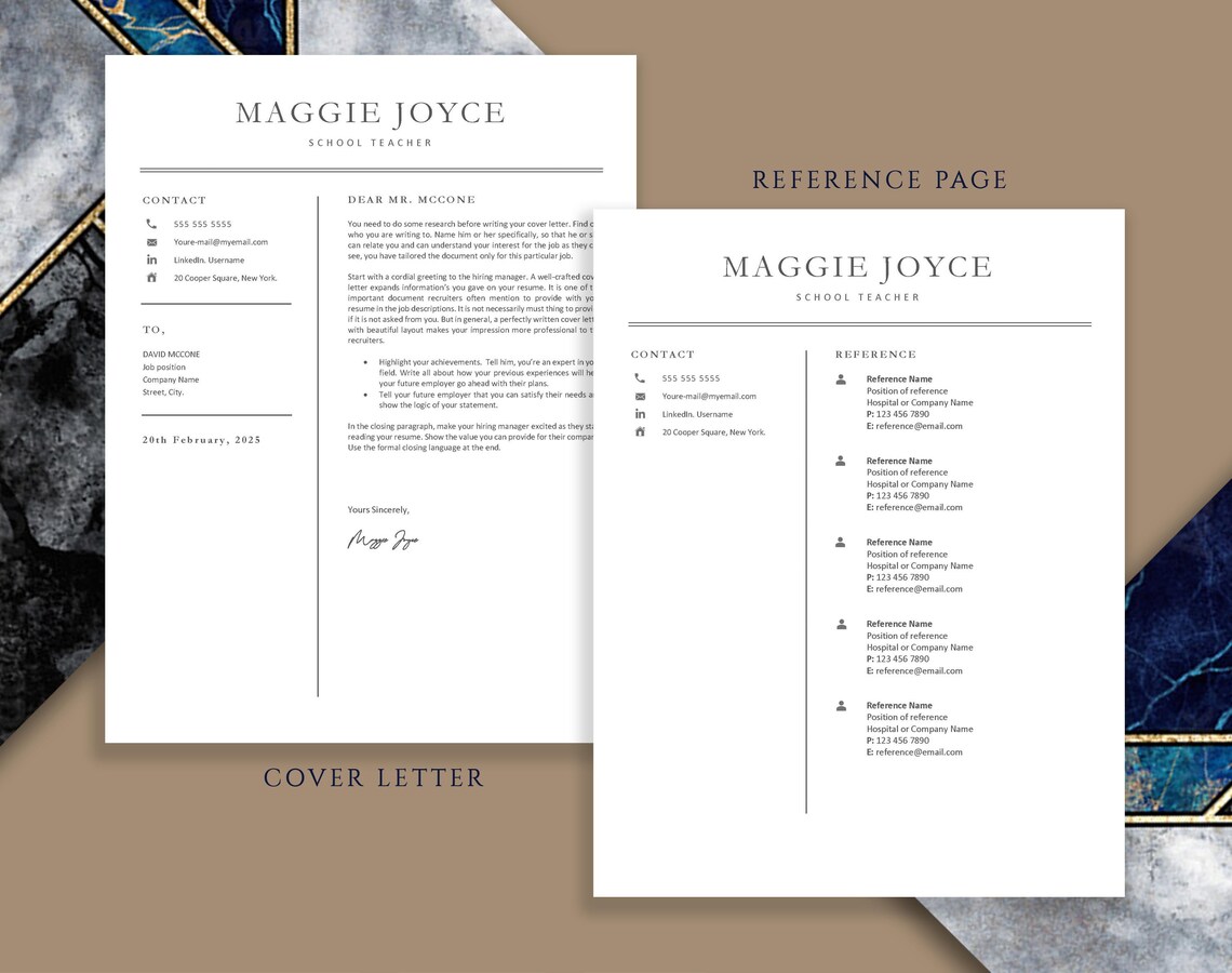 Teacher Resume Template, Primary Teacher CV, Education Resume ...