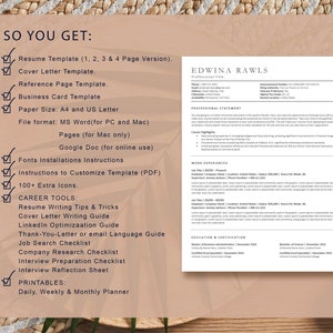 Federal Resume CV Template ATS, Usa Jobs Professional Resume, Resume ...