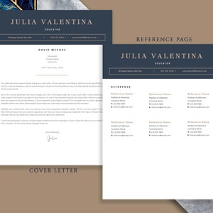 Teacher Resume Template, Elementary, Education Resume Word, Pages, CV ...