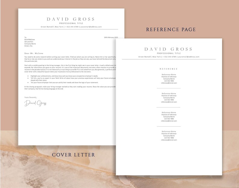 ATS Resume Template, CV Template, Applicant Tracking System Compatible ...