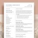 One Page Resume Template, Simple Clean Professional Resume Word Pages ...