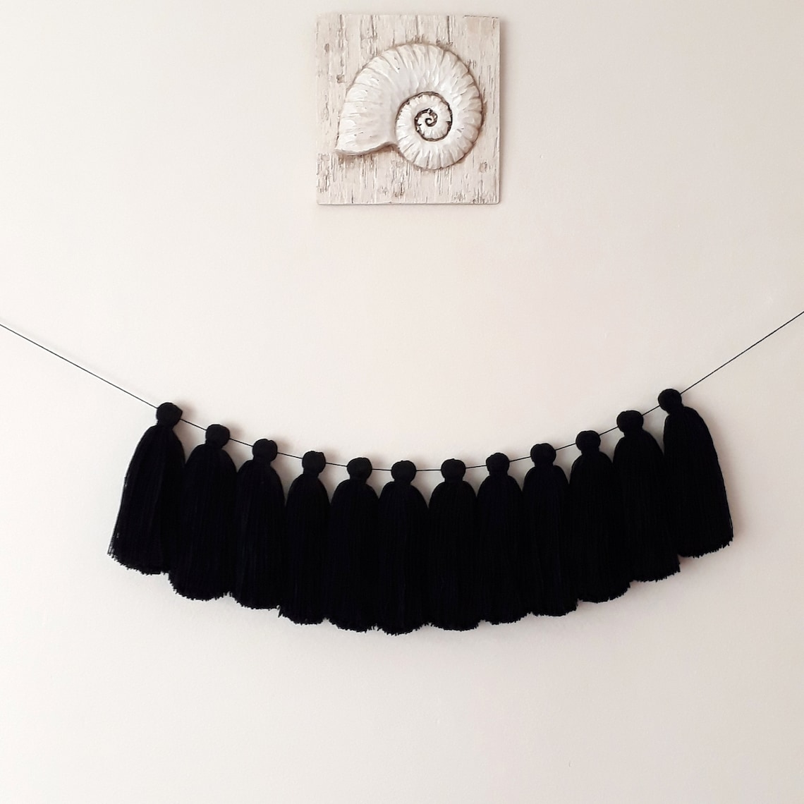 Black Gothic Tassel Garland, Halloween Garland, Halloween Party Decor ...