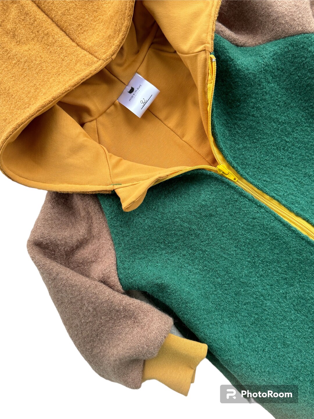 Wool Walk Overall Suit Color Block Green Fir Mustard Ocher 92 - Etsy