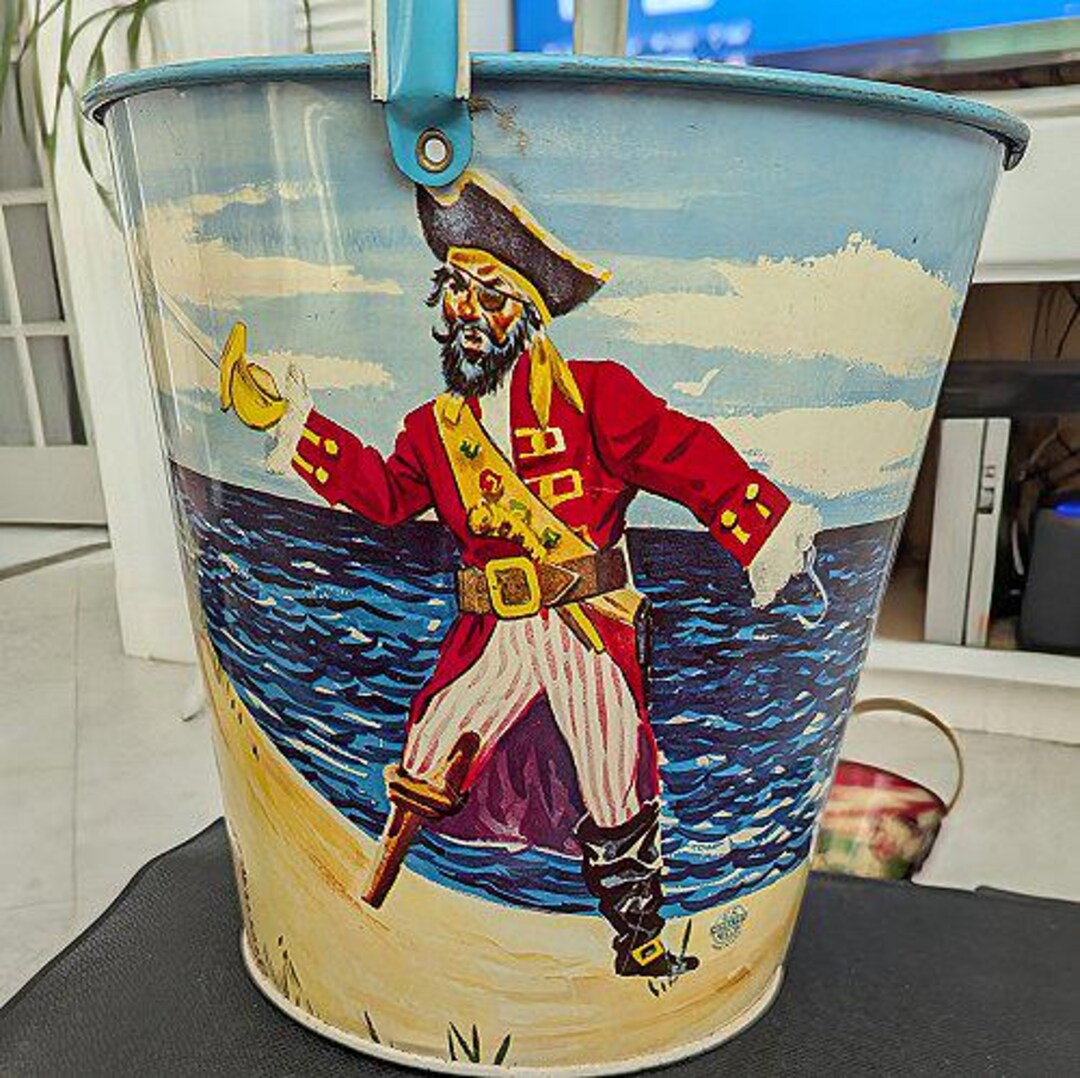 Large Pirate Sand Pail - Etsy
