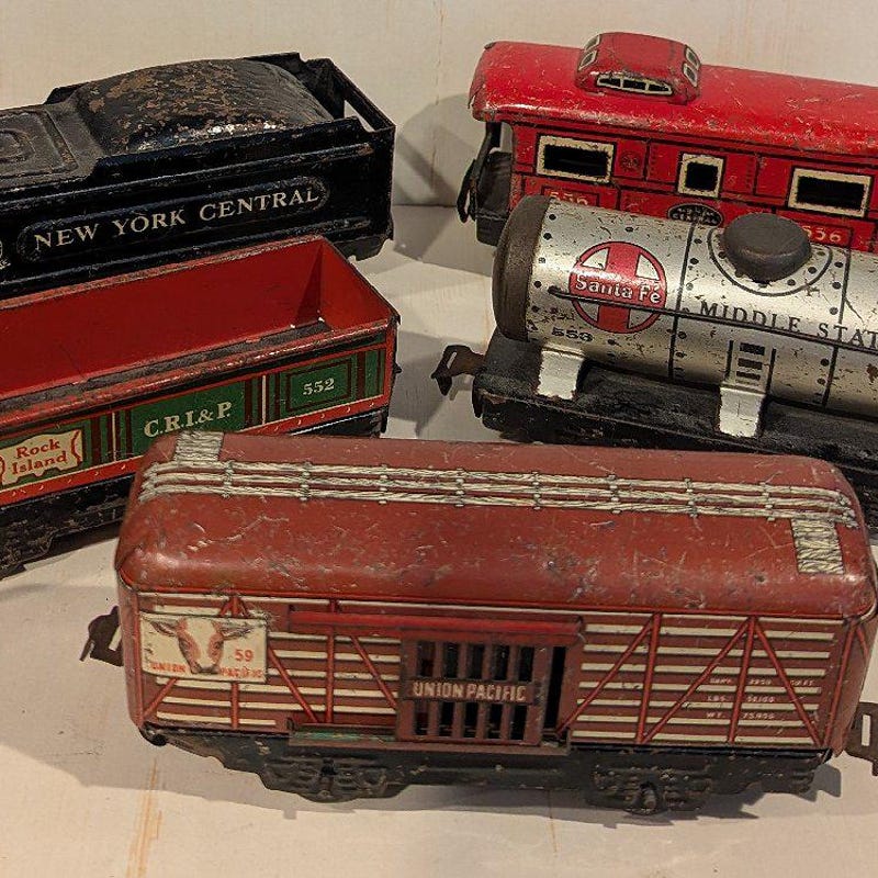 Marx Tin Litho Trains - Etsy