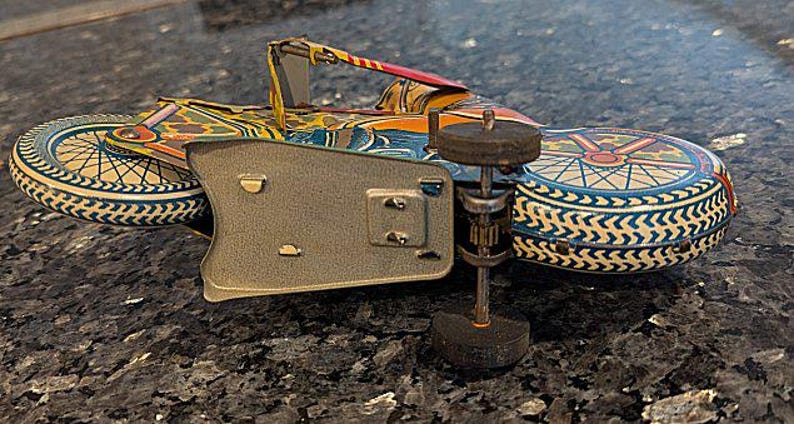 1940’s Marx Tin Litho Wind-up Motorcycle Soldier ***PRISTINE*** - Etsy