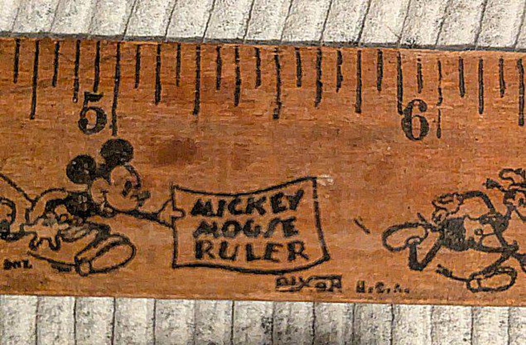 1930's Pie-eyed MICKEY MOUSE **RARE** Dixon 10" Ruler - Etsy