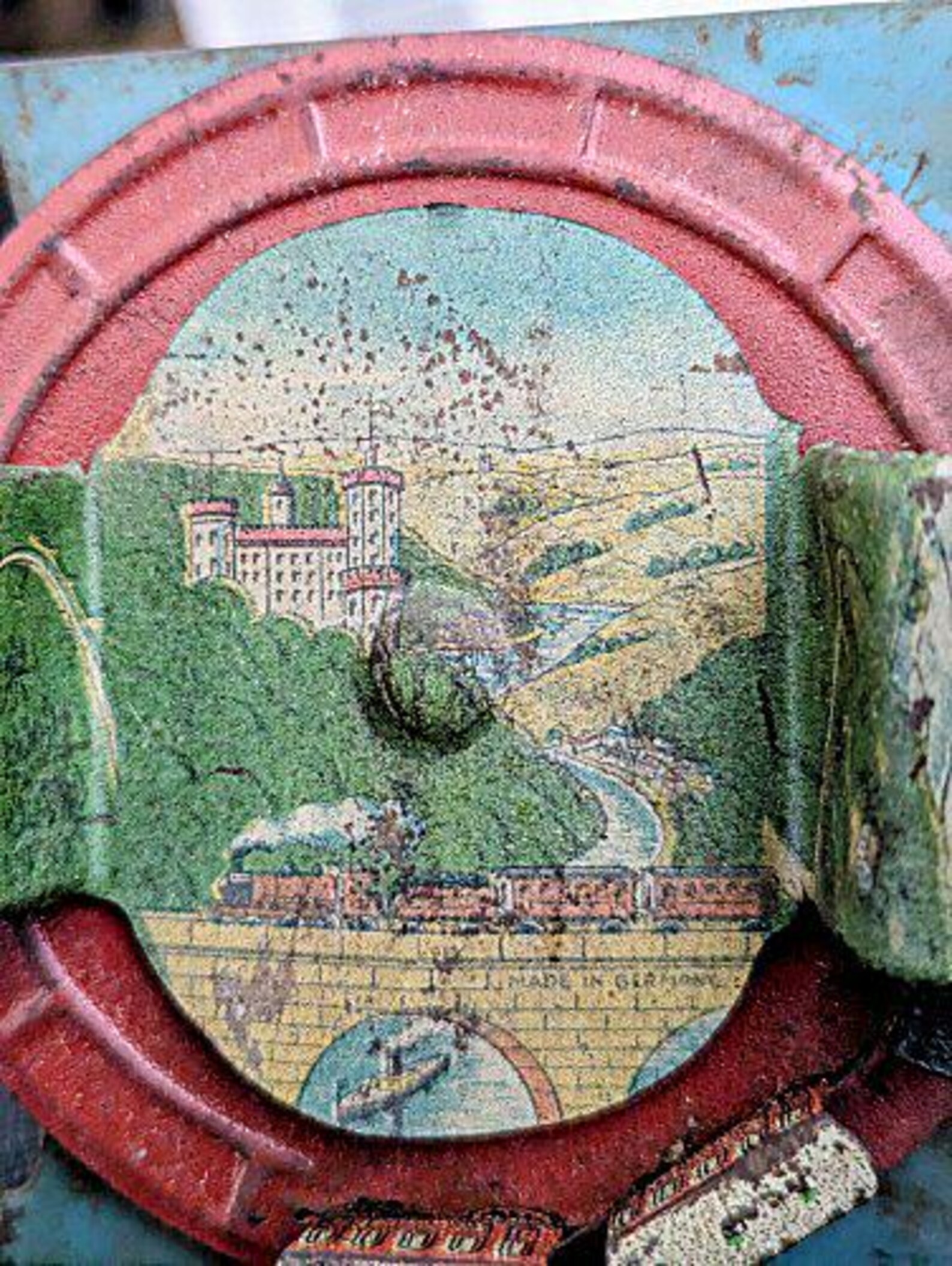 Vintage 1920's GEORGE LEVY Scenic Passenger Train TIN Pull Toy - Etsy