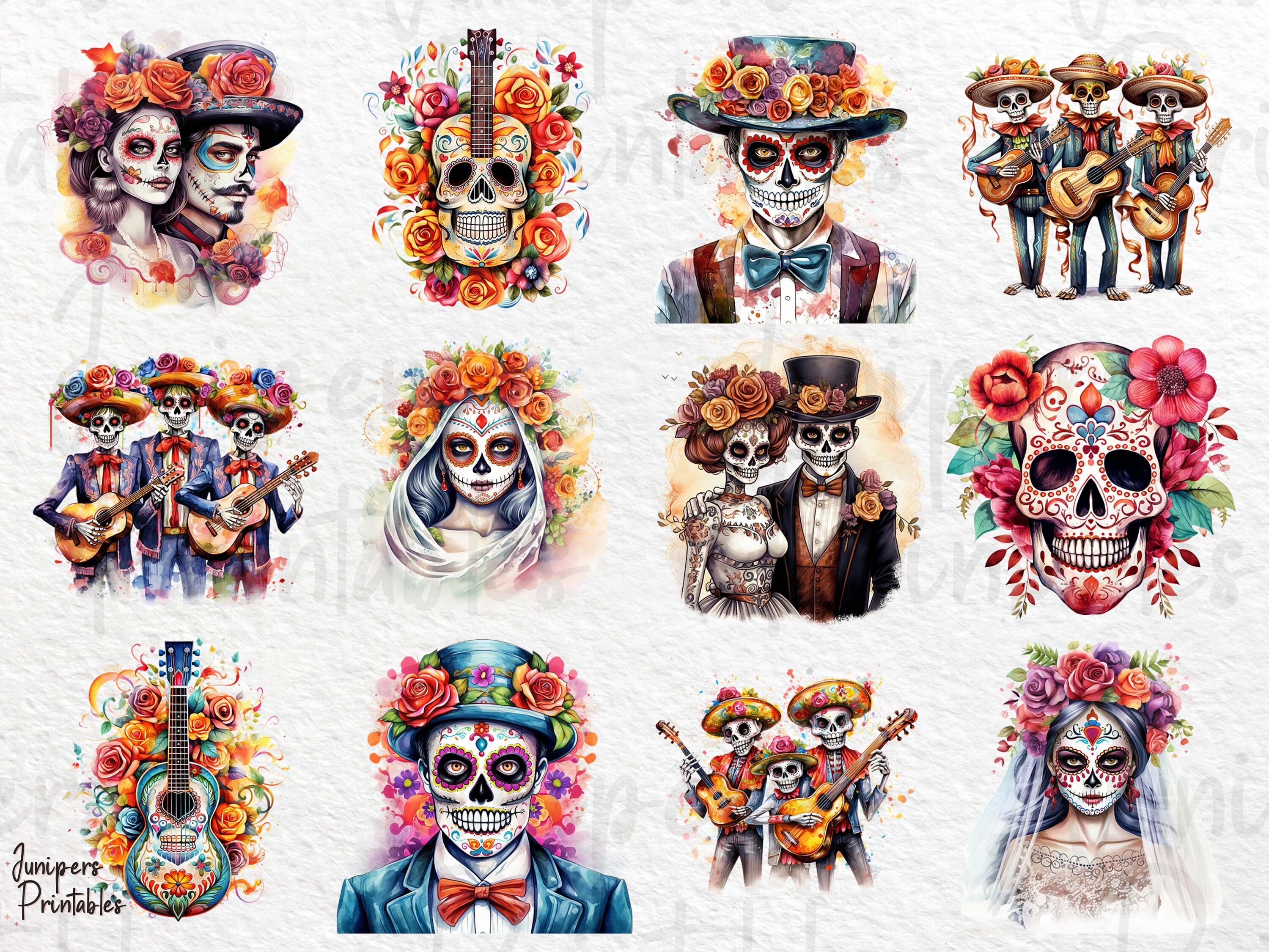 60 Dia De Los Muertos Clipart Bundle, High Quality Transparent PNG ...