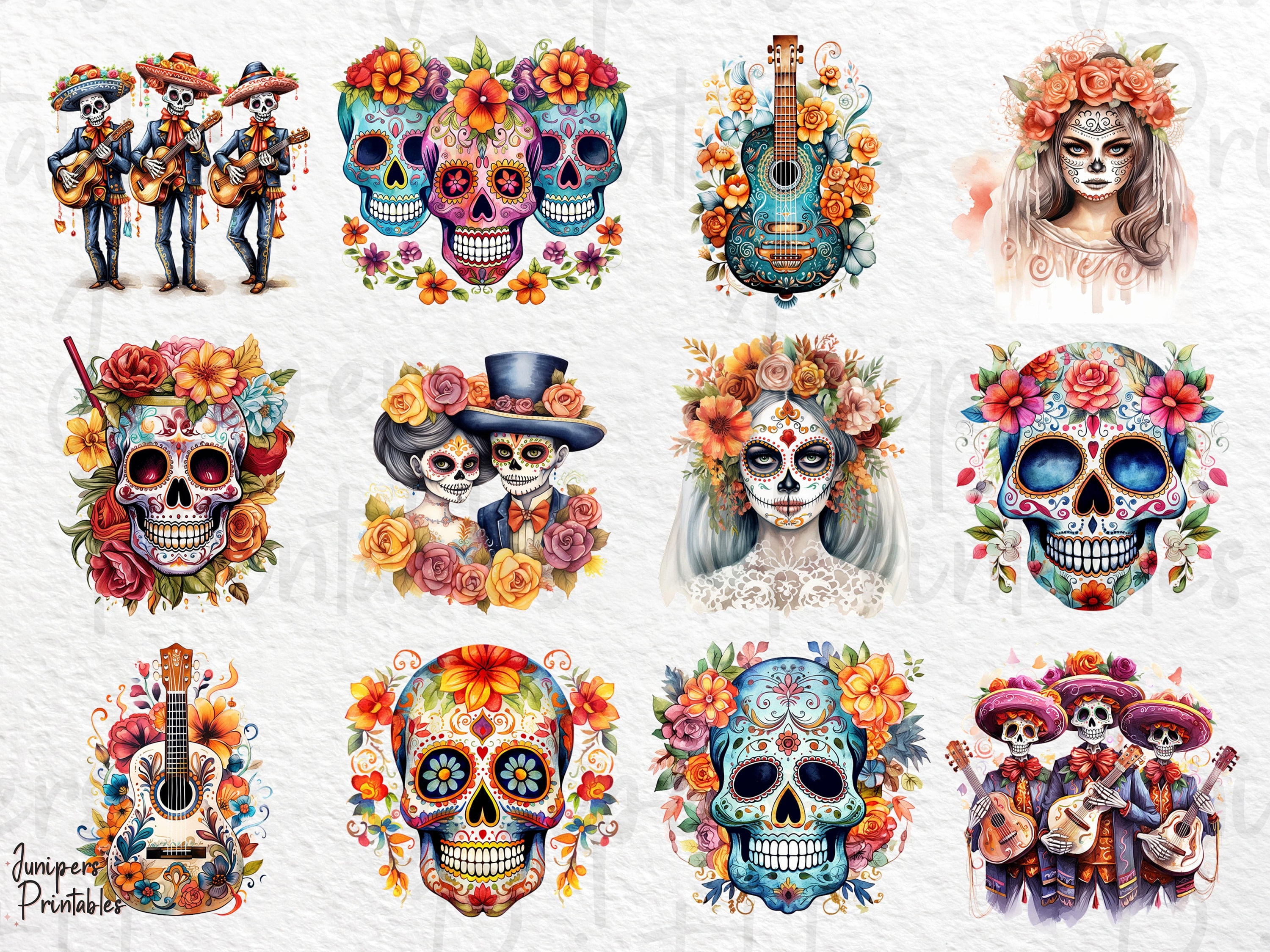60 Dia De Los Muertos Clipart Bundle, High Quality Transparent PNG ...