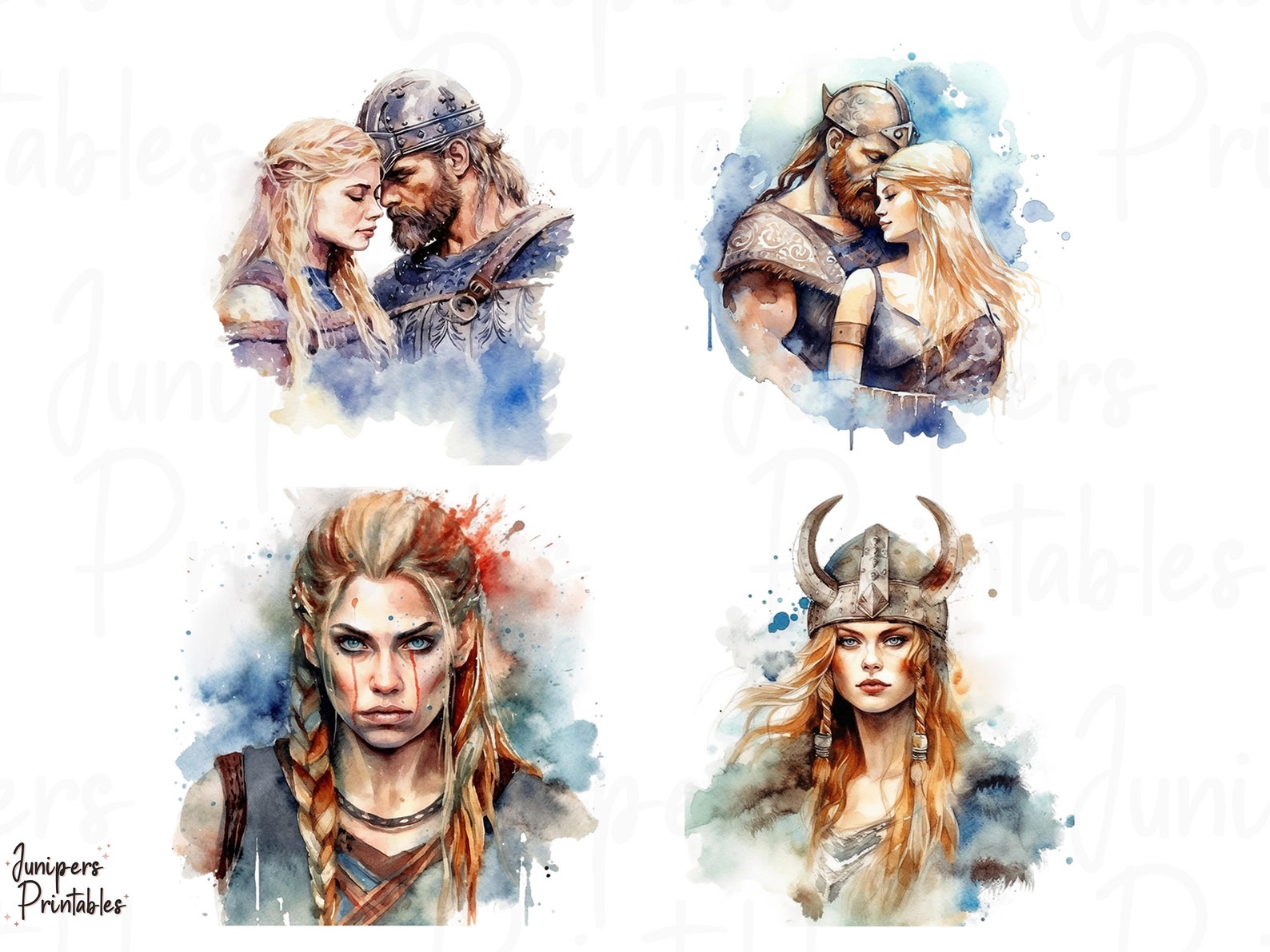 Norse Vikings Clipart Bundle, 28 High Quality Transparent PNG for ...