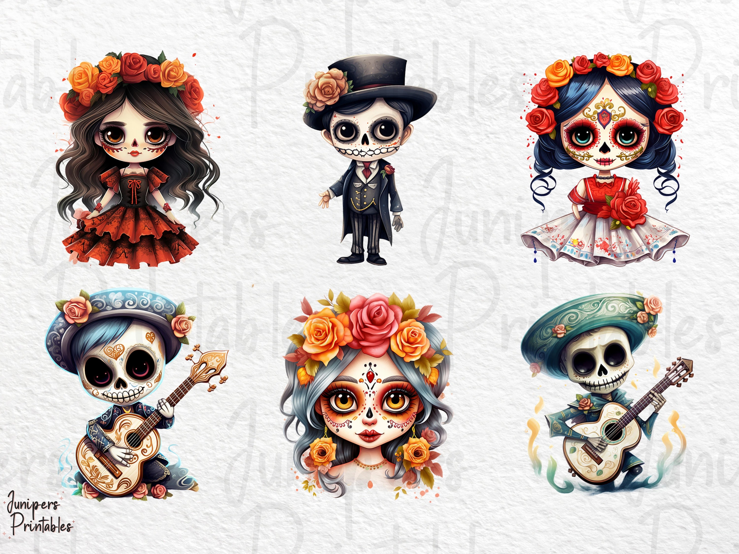 76 Cute Dia De Los Muertos Clipart Bundle, High Quality Transparent PNG ...