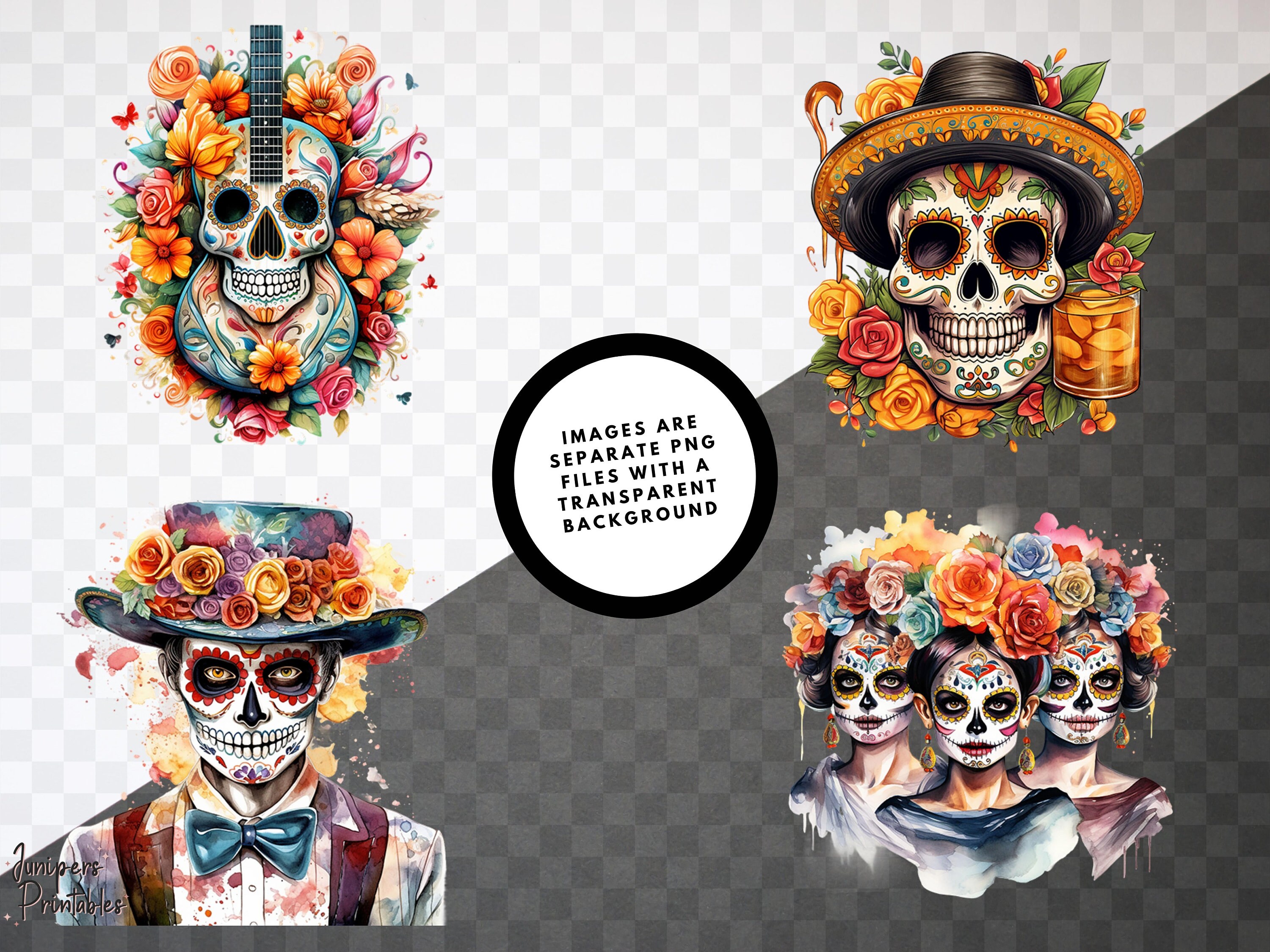 60 Dia De Los Muertos Clipart Bundle, High Quality Transparent PNG ...