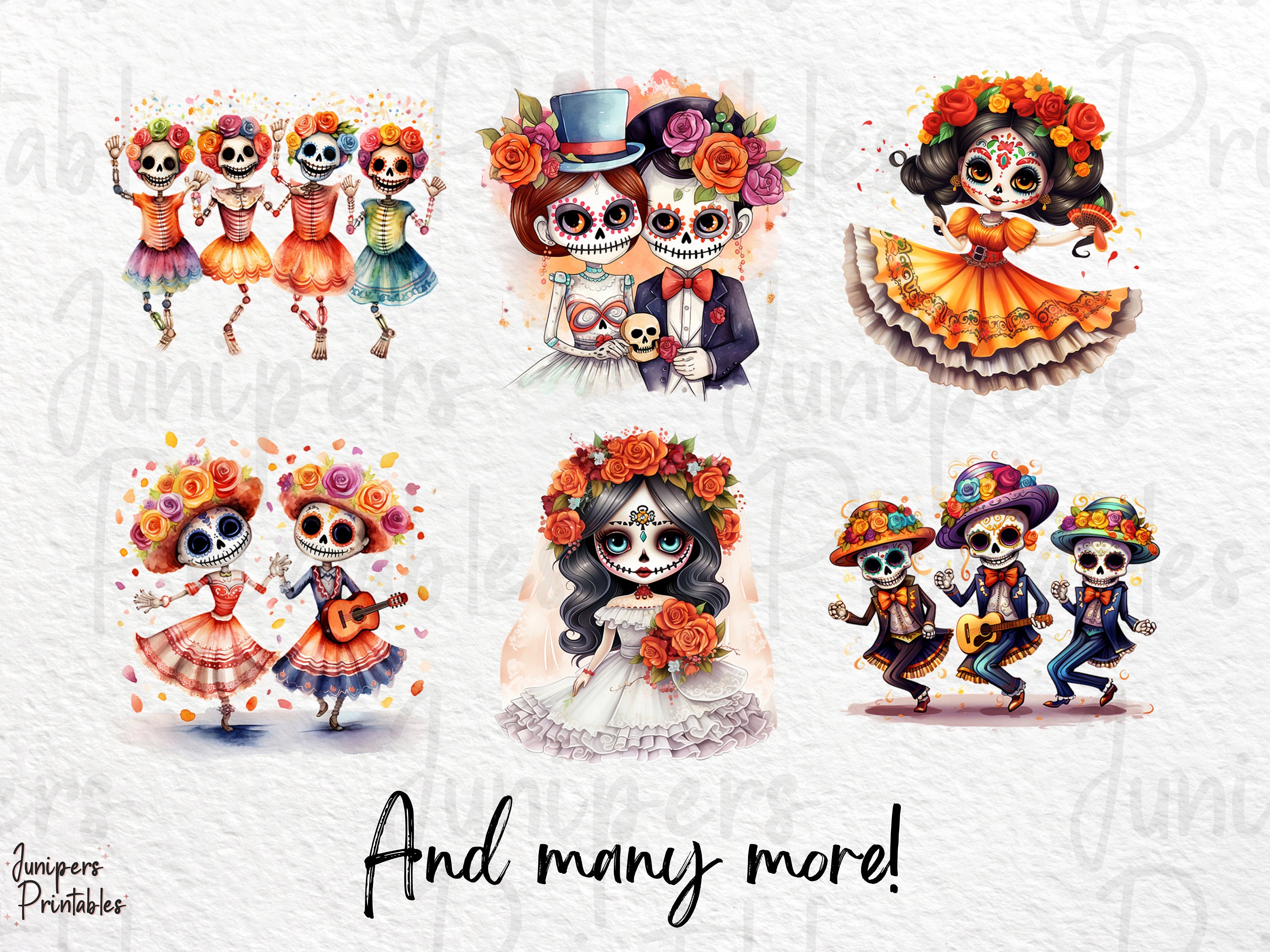 76 Cute Dia De Los Muertos Clipart Bundle, High Quality Transparent PNG ...