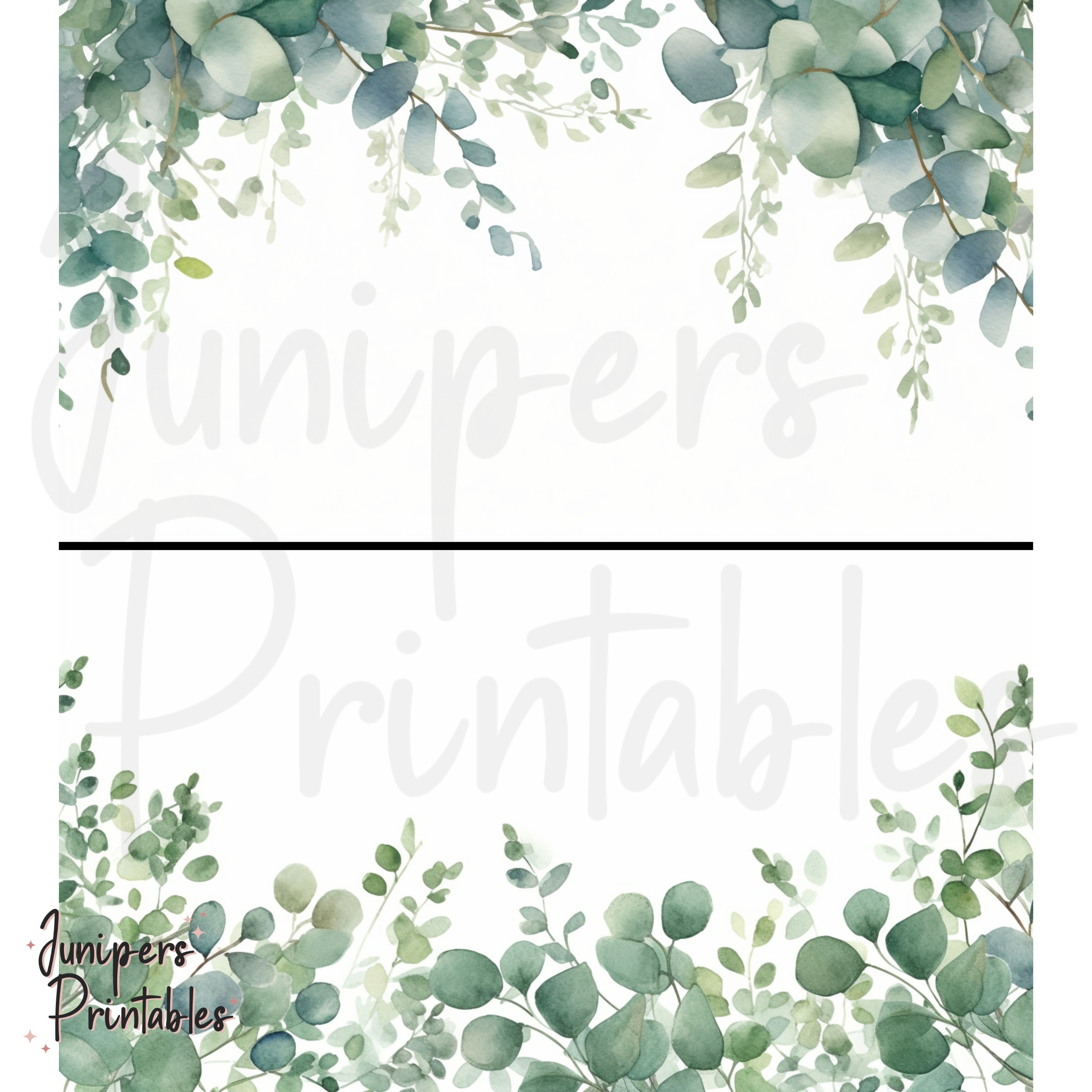 Eucalyptus Borders Clipart - 12 High Quality Jpgs - Wedding Invitation ...