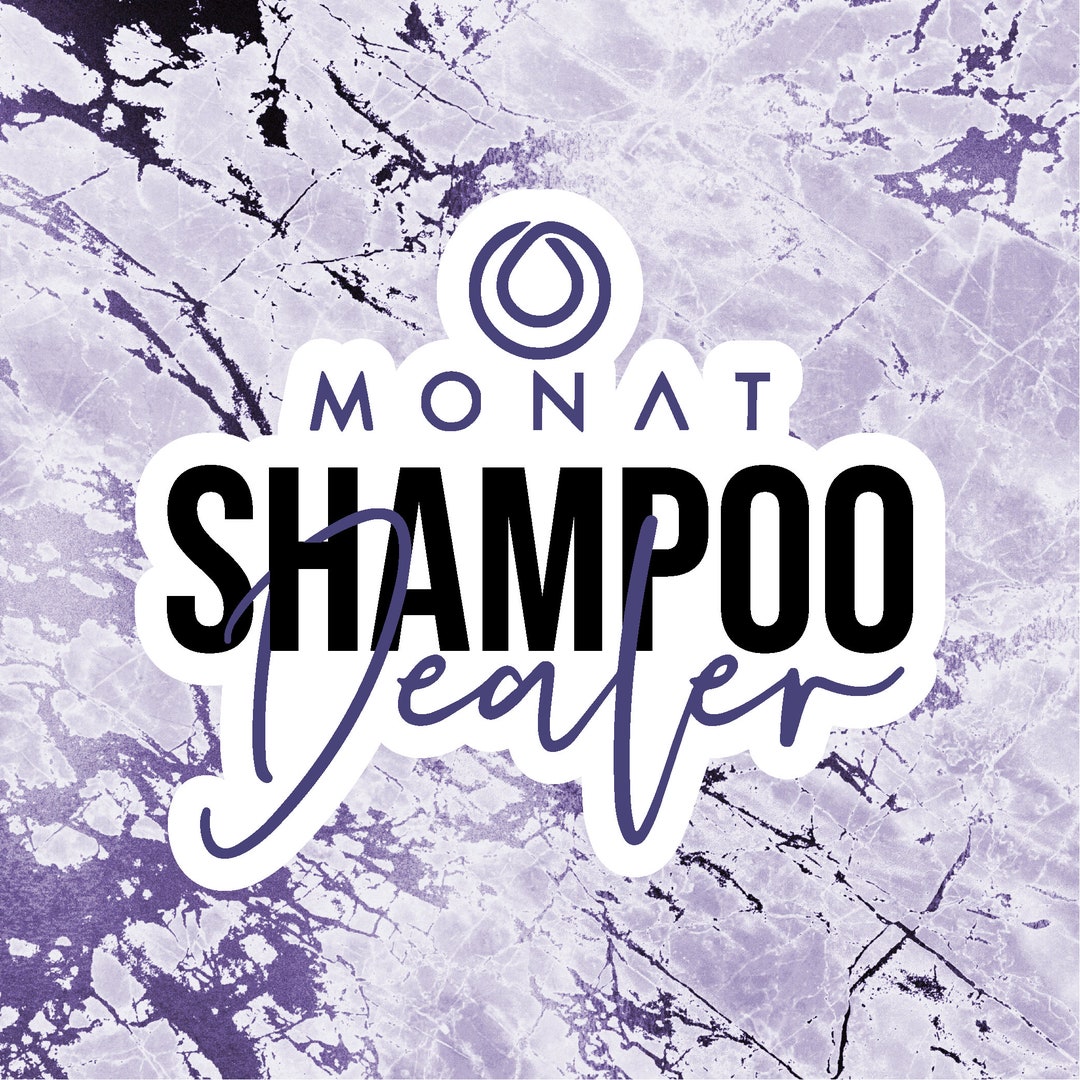Monat Shampoo Dealer Sticker | Waterproof Sticker | Monat Shampoo ...