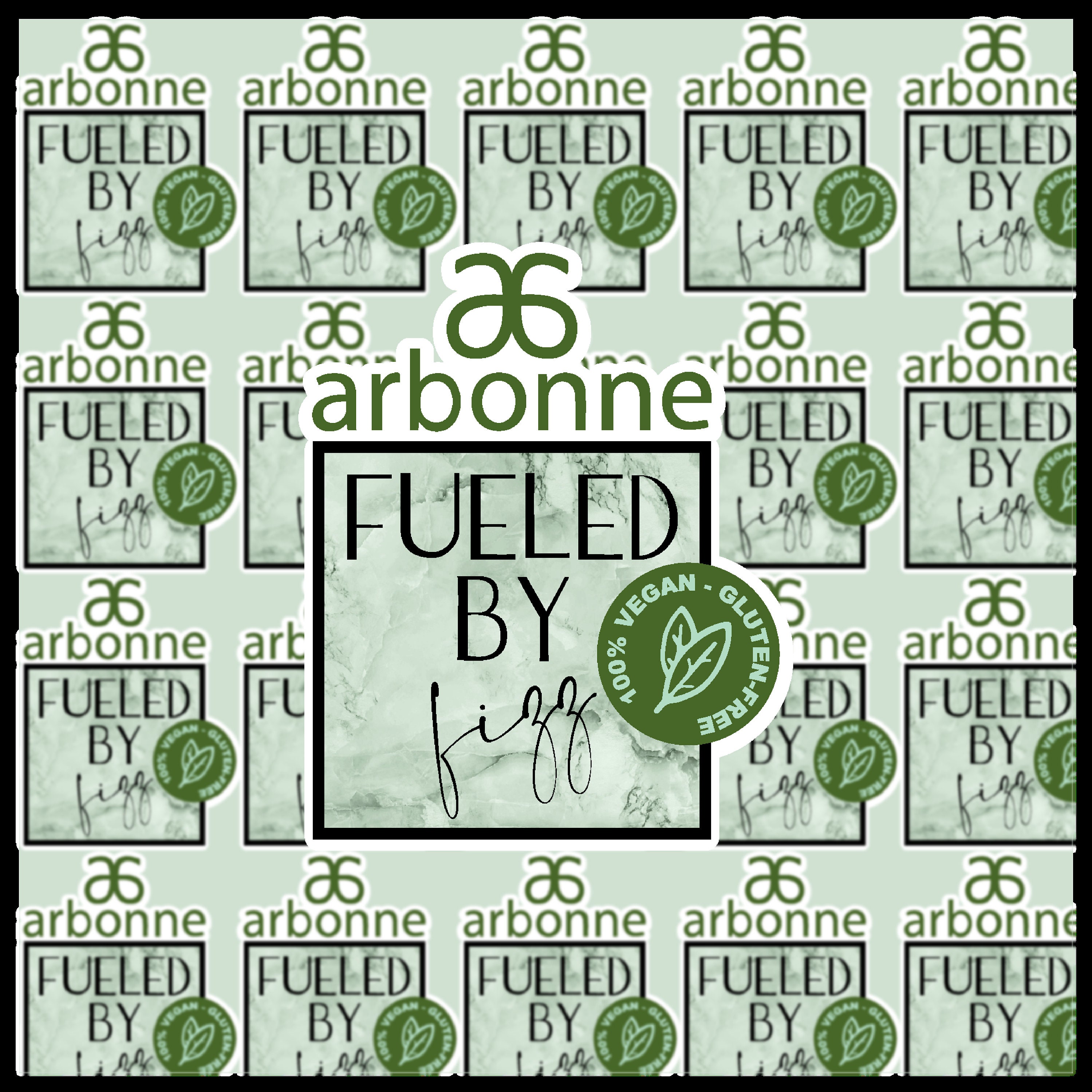 Arbonne Fueled by Fizz Waterproof Sticker Waterproof Sticker - Etsy UK