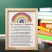 Teacher Rainbow Poem | Teacher Appreciation Printable | Teacher Poem ...