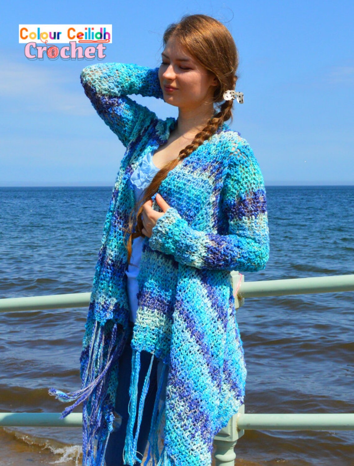 Crochet Waterfall Cardigan Pattern / Easy Pattern PDF / Womens | Etsy